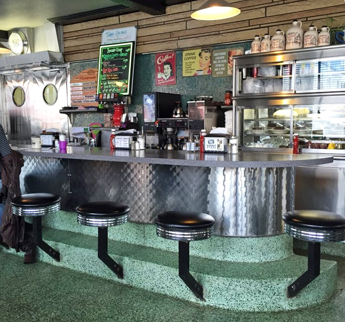 Counter seating: where solo diners become part of the diner family and the best local gossip is served alongside your home fries.