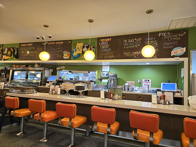 The counter where breakfast dreams come true and diet plans go to die. Worth every delicious calorie and minute of extra cardio.