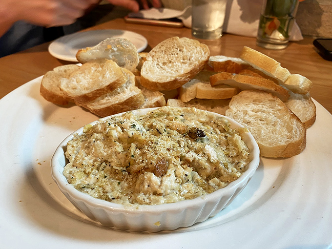 Crab dip that makes Maryland jealous&mdash;creamy, decadent proof that appetizers belong at breakfast too.