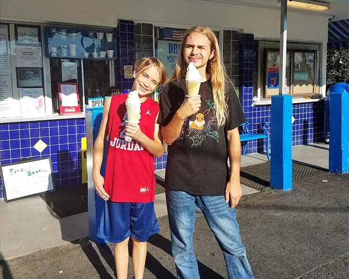 The universal language of ice cream brings people together. No translation needed for those smiles of frozen dairy bliss.