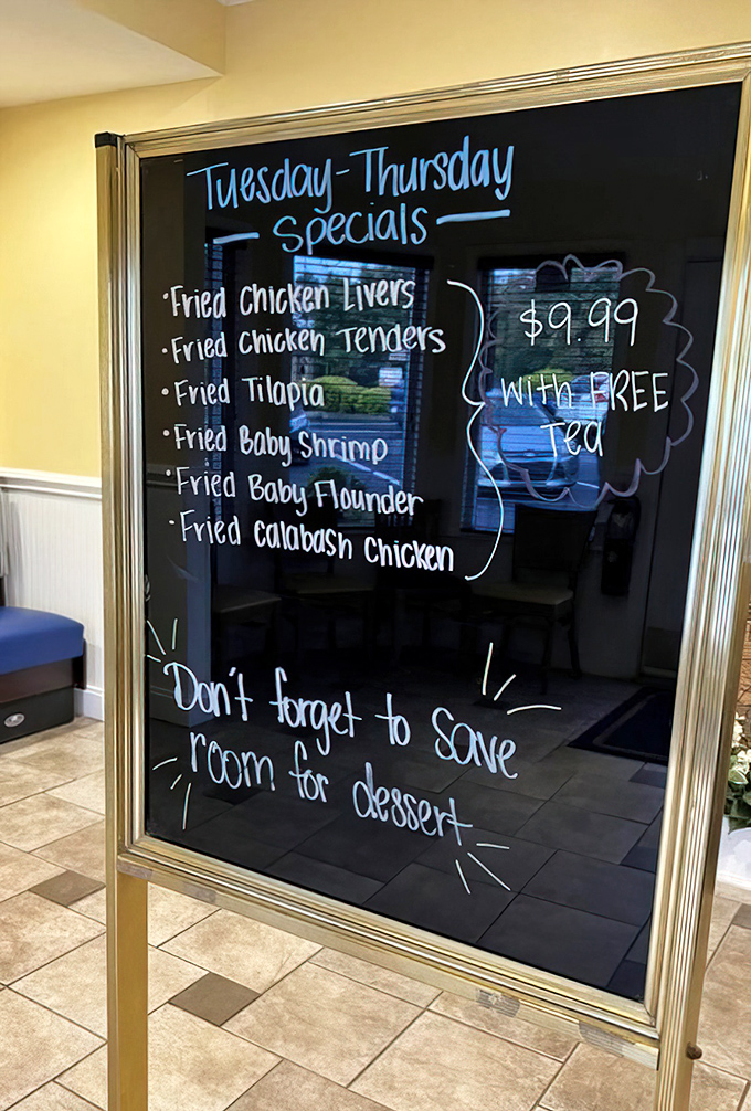 Tuesday through Thursday specials that prove good seafood doesn't have to break the bank &ndash; and free tea sweetens the deal.