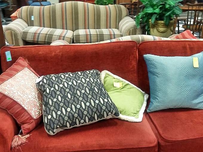 Sofa auditions! These colorful cushions and statement pillows are ready to transform your living room for less than a fancy coffee order.