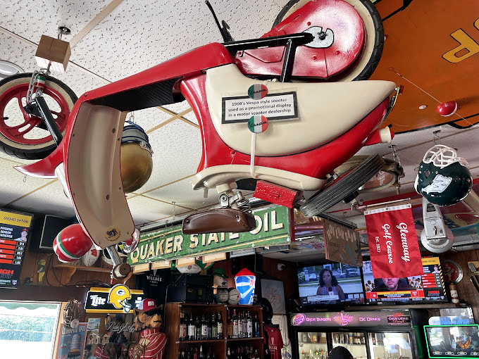 Look up and you'll spot treasures from another era &ndash; including that vintage scooter that makes you wonder, "What's the story there?"