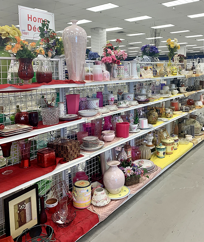 The home d&eacute;cor aisle is a rainbow of possibilities, where vintage vases and quirky collectibles wait to become your next "Oh, this old thing? Thrift store find!"