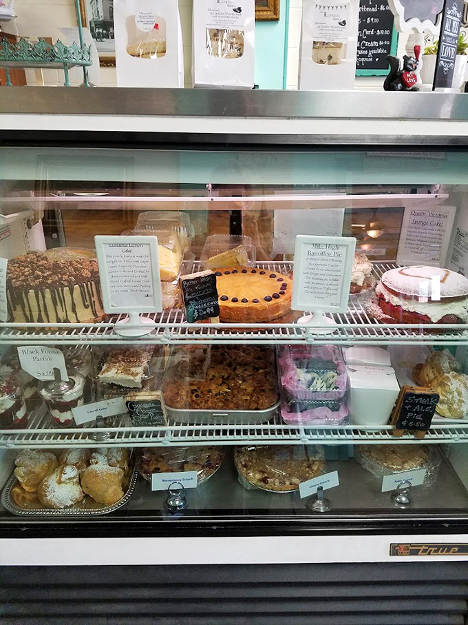 The dessert case&mdash;where willpower goes to die and "I'll just have a bite" becomes the lie you tell yourself.