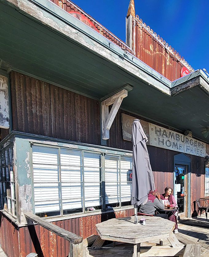 The weathered exterior tells you everything you need to know&mdash;this place has withstood trends, fads, and probably a few Texas storms.