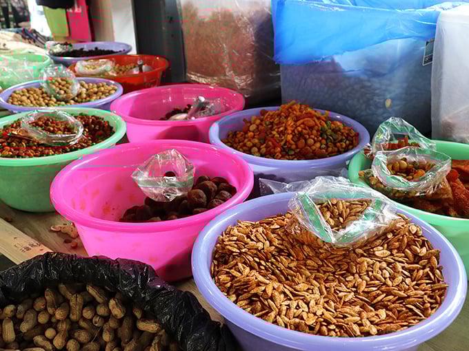Snack attack central! These colorful bowls of nuts, seeds, and spices are the secret ingredients your pantry has been missing all along.