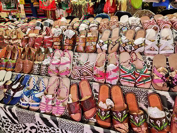 Sandal scandal: too many choices! These colorful footwear options prove Florida's unofficial state shoe comes in more varieties than there are beaches.