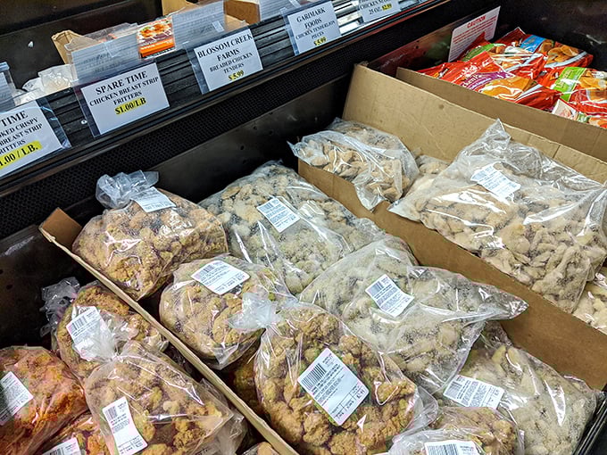 Freezer treasures in simple packaging promise quick meals without emptying your wallet. Grandma might not have made these, but she'd approve the price.