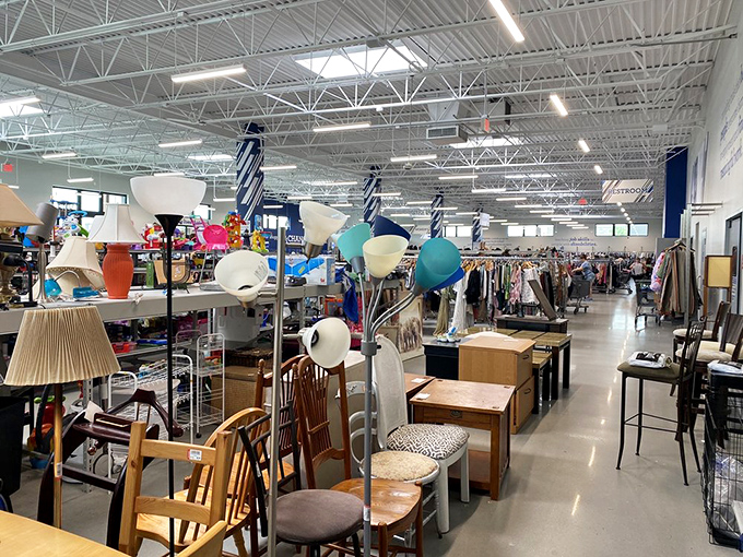 Furniture that tells stories—mid-century modern meets contemporary comfort in this ever-changing showroom of secondhand sophistication.