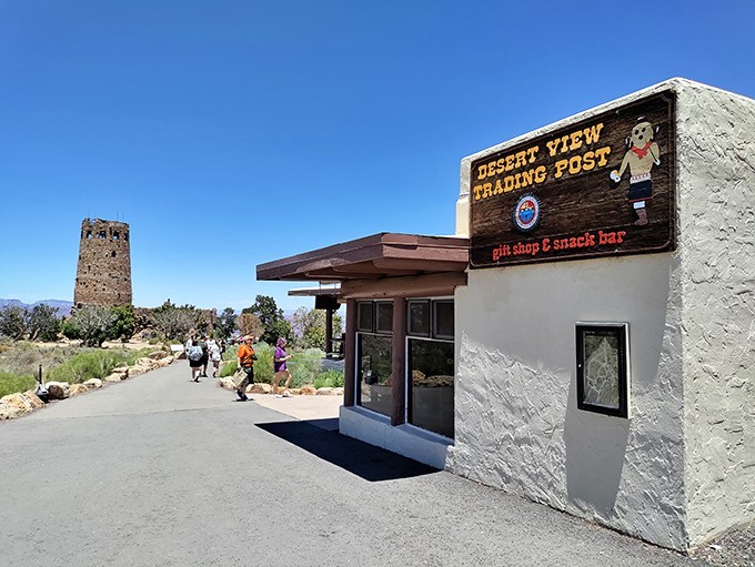 The Desert View Trading Post offers authentic souvenirs that won't end up in next year's garage sale.