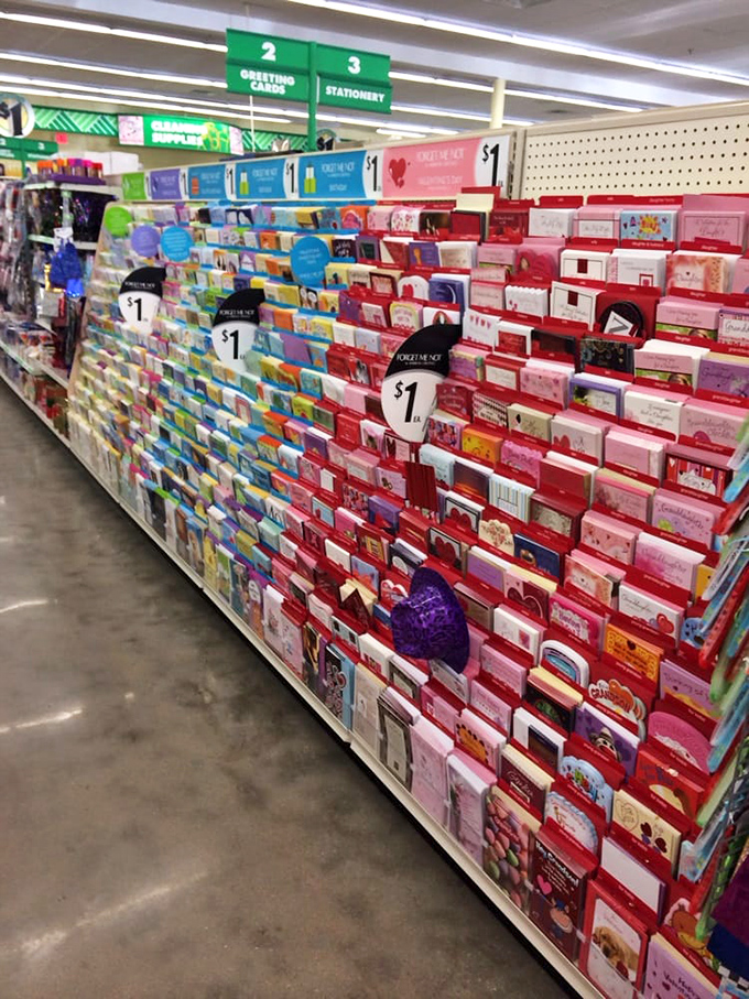 The greeting card motherlode! Because expressing heartfelt emotions shouldn't cost more than the coffee you'll drink while writing your message.