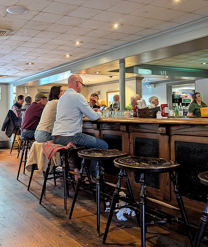 The bar at Buckley's&mdash;where strangers become friends and friends become regulars over perfectly poured drinks and local gossip.