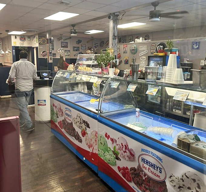 An ice cream counter that would make Willy Wonka jealous, proudly featuring Pennsylvania's own Hershey's&mdash;because local tastes better.