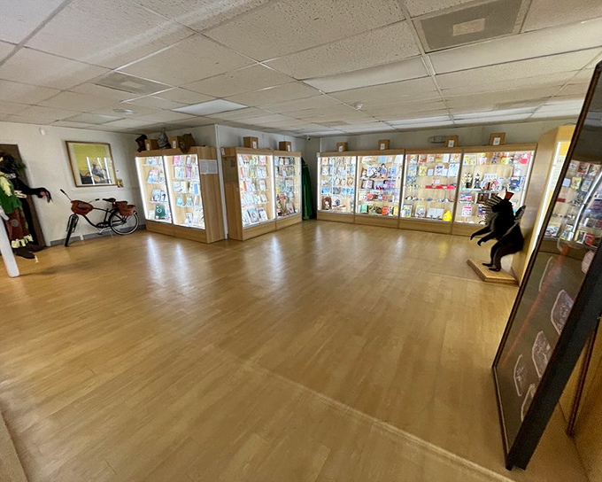 The museum's open spaces allow the imagination to roam freely, much like Dorothy herself across the magical landscape.