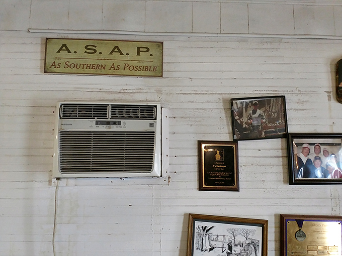 The "A.S.A.P." sign says it all&mdash;"As Southern As Possible"&mdash;a mission statement in five simple letters.