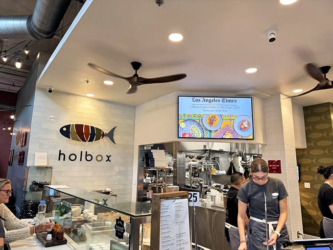 The open kitchen design lets you witness the magic happening&mdash;seafood alchemy performed right before your eyes.