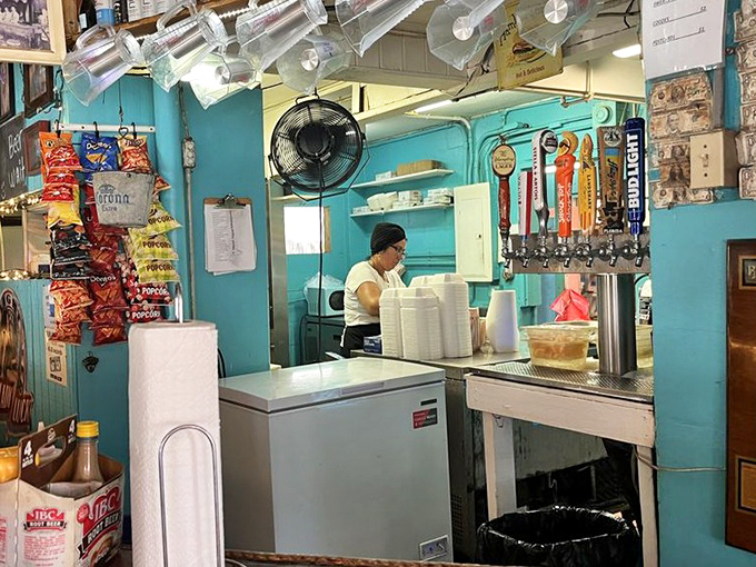 The kitchen setup might be simple, but magic doesn't require fancy equipment&mdash;just dedication and a well-seasoned grill.