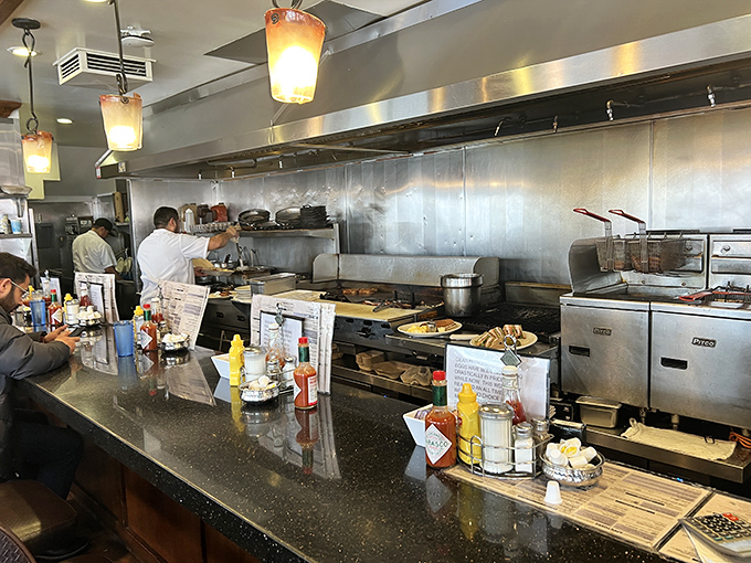The kitchen&mdash;where breakfast magic happens at speeds that would impress NASA engineers and make your home cooking look like slow motion.