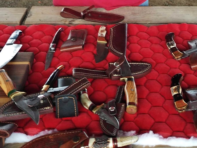 Not just knives, but conversation pieces with stories&mdash;each handle and blade waiting for someone who appreciates functional art.