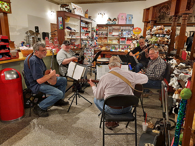 Live music transforms shopping into an event &ndash; these impromptu jam sessions between the stuffed animals and candy barrels are pure Tennessee magic.