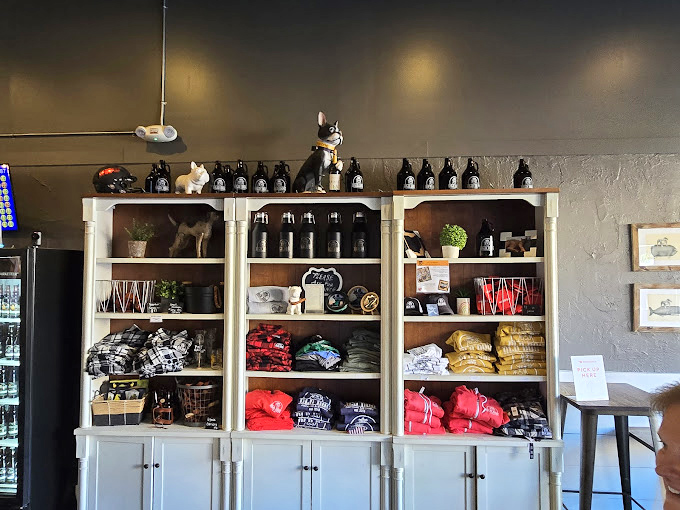 Local pride displayed on shelves, because great food deserves great merchandise to help spread the delicious word around town.