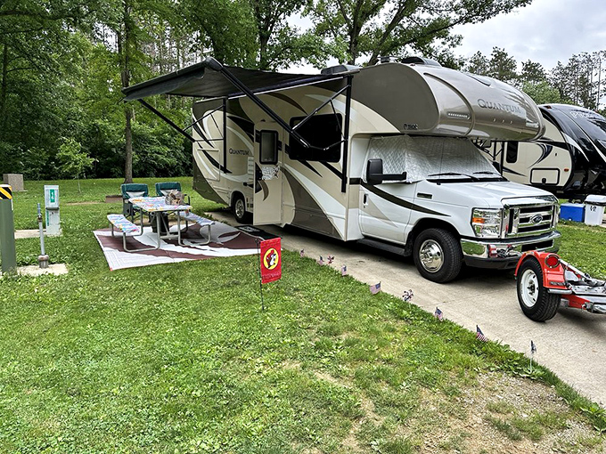 RV camping that lets you bring modern comforts to Ohio's most peaceful natural setting.