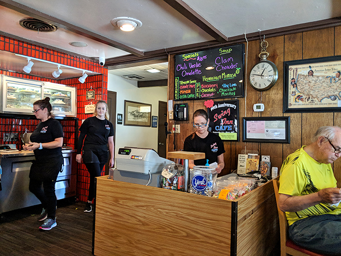 The staff moves with the choreographed precision of people who know exactly what you need before you do.