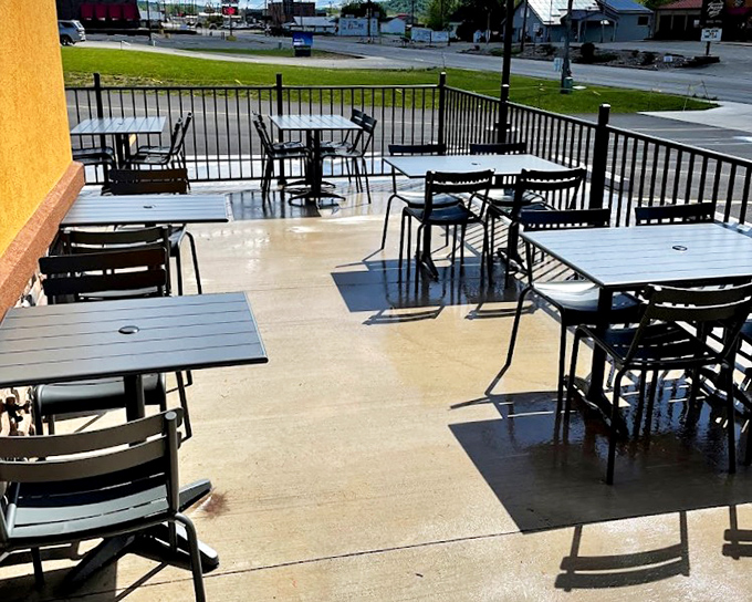 Outdoor seating that invites lingering conversations and second margaritas. Those tables aren't just furniture; they're stages for memories waiting to happen.