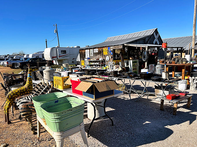 The outdoor vendors bring a Wild West feel to the proceedings. That old wash tub has stories to tell&mdash;and might look perfect on your porch.