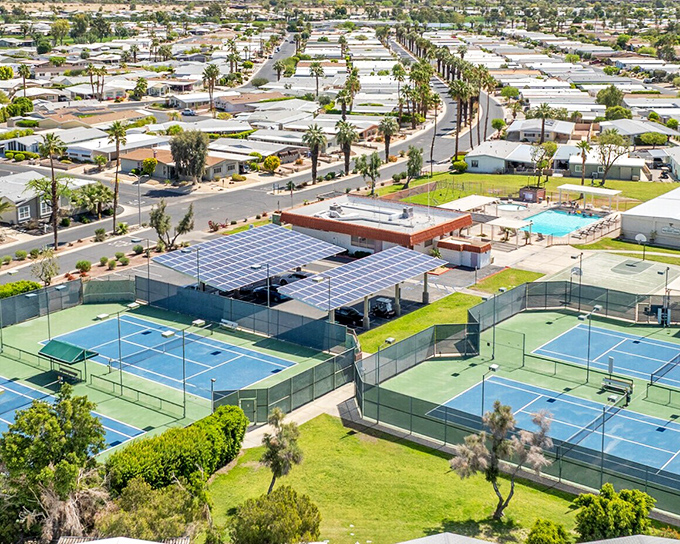 Tennis courts and swimming pools&mdash;because retirement should include options beyond deciding which streaming service to binge today.