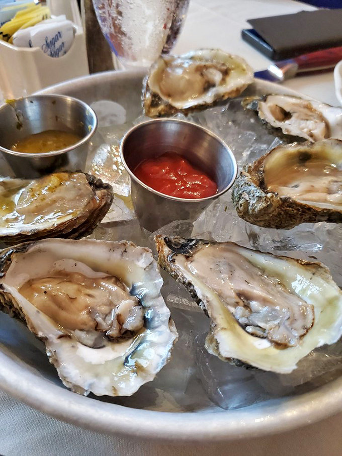 Fresh oysters on ice&mdash;nature's perfect appetizer, requiring nothing more than a squeeze of lemon and a moment of gratitude. 