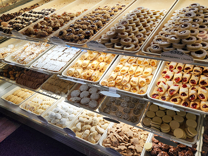 The pastry case at Presti's isn't just a display&mdash;it's an art gallery where every piece is edible and no one will judge you for wanting one of each.