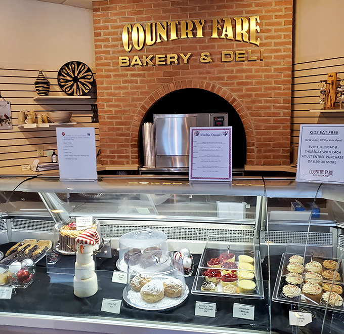 Behind this bakery counter lies evidence that carbs are still worth every delicious calorie. Diet plans come here to die happy deaths.