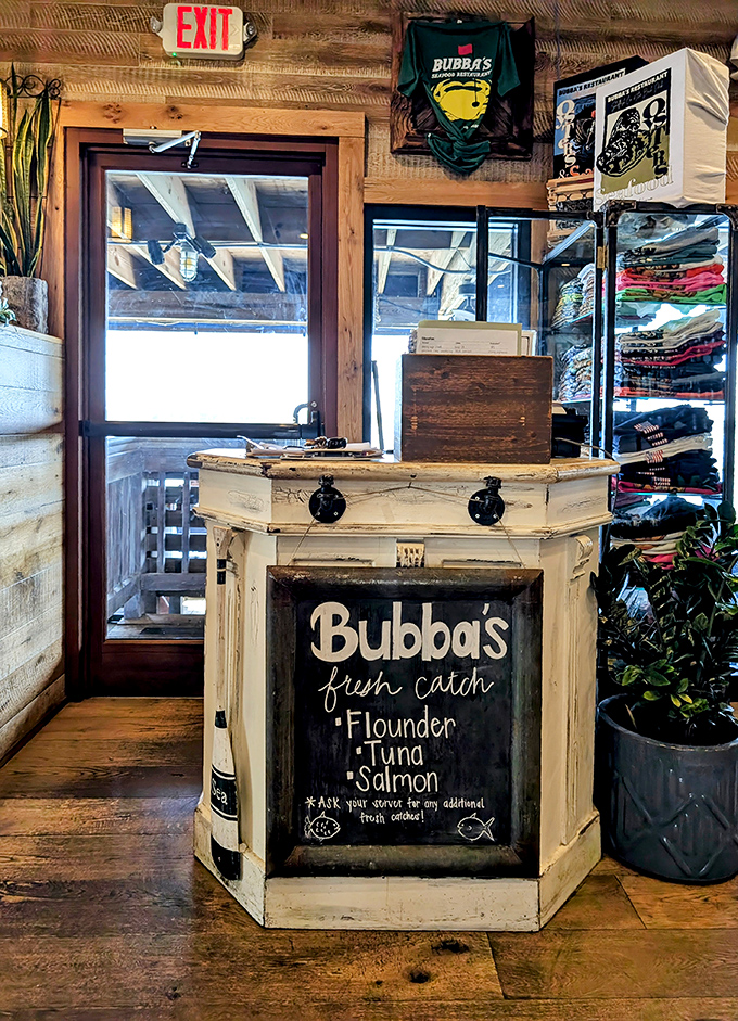 The host stand announces today's fresh catch like breaking news – these fish had swimming plans until very recently