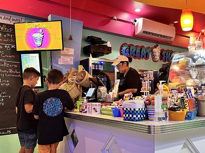 The command center where shake magic happens &ndash; that register has probably seen more happy customers than a Vegas wedding chapel.