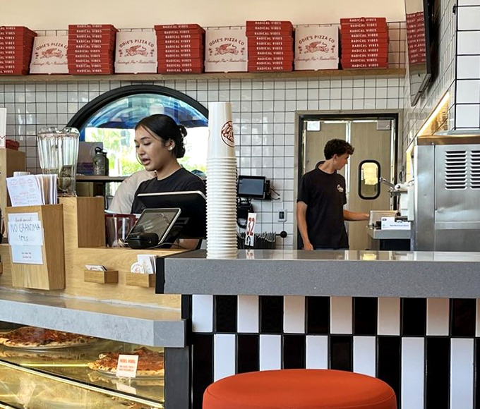 The command center where pizza dreams become reality, staffed by folks who take your order with the perfect blend of efficiency and friendliness.