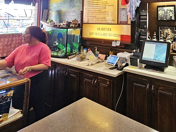 The host station&mdash;part command center, part time machine&mdash;where the organized chaos of a beloved restaurant has unfolded for decades.