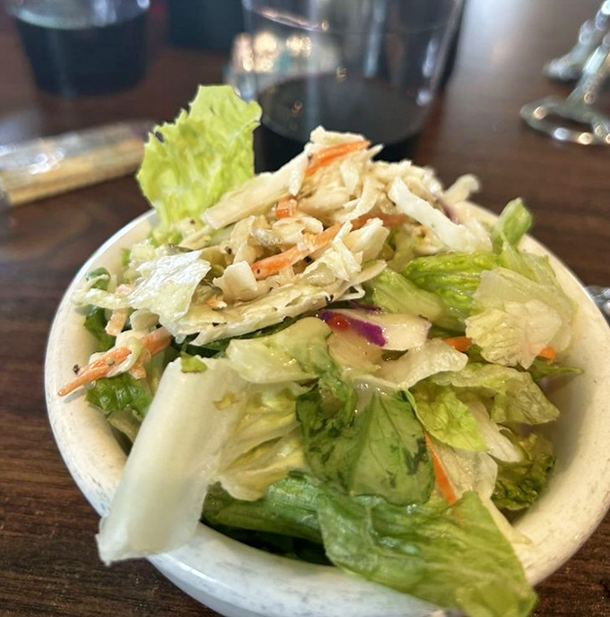 A fresh salad that provides the perfect excuse to order that extra-large steak guilt-free.