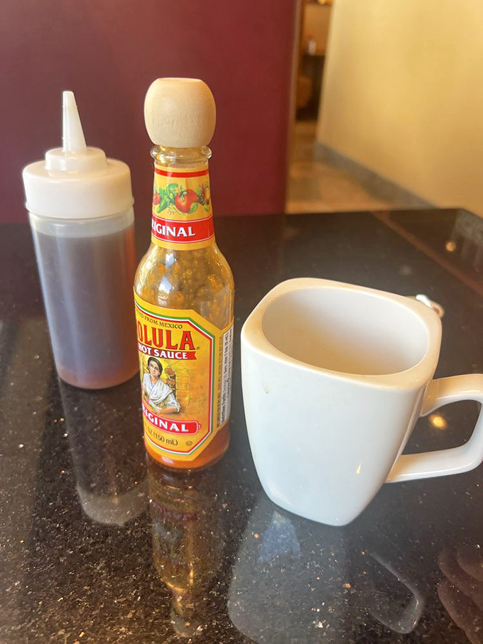 Hot sauce—breakfast's unsung hero. Some mornings require that extra kick to remind you you're alive and have important things to do.