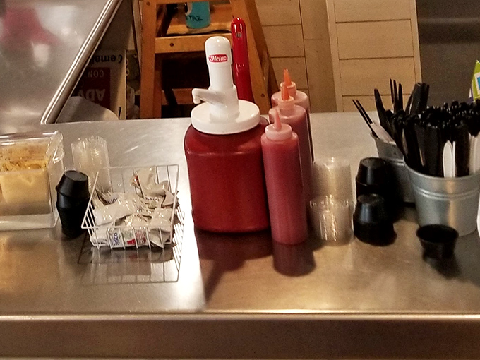The condiment station &ndash; where you can customize your masterpiece. Though with sandwiches this good, less is often more.