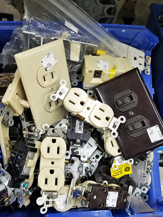 Electrical outlets and switches galore &ndash; it's like HGTV meets Radio Shack in the best possible way.