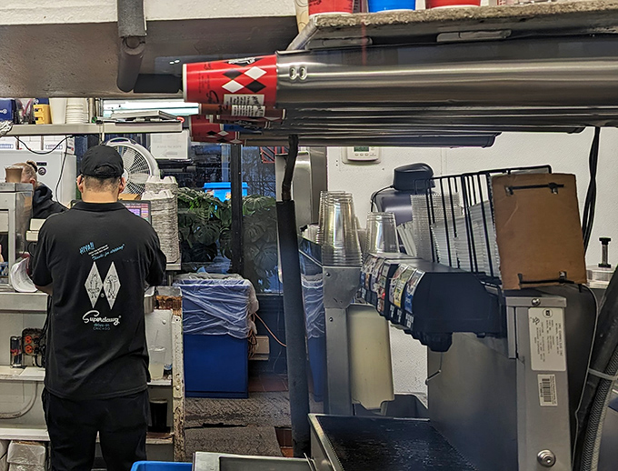The diamond pattern on the staff shirts isn't just branding – it's a badge of honor in Chicago's competitive food landscape.