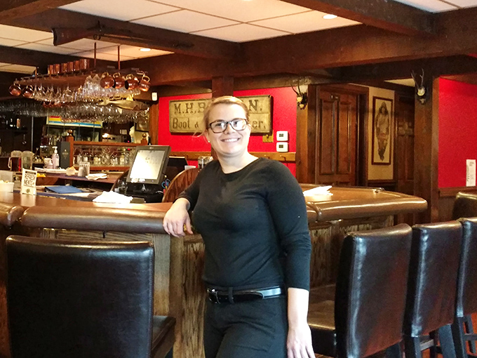 The bar area combines rustic charm with modern hospitality, where your empty glass never stays that way for long.