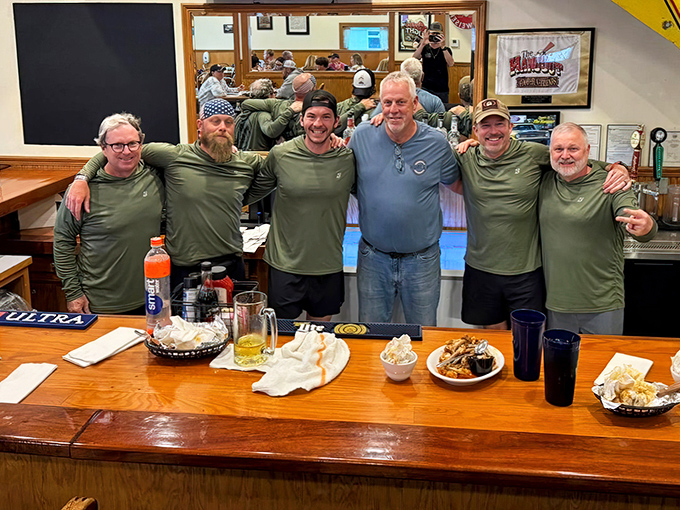 A group of friends enjoying what The Hangout does best&mdash;bringing people together over good food in a place where memories are made.