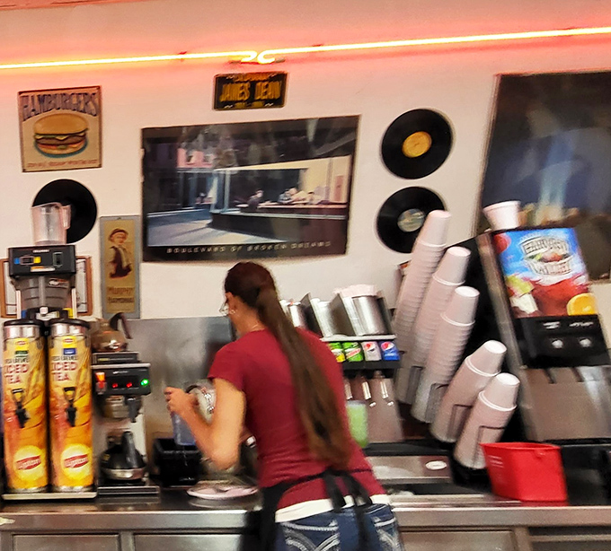 Where magic happens &ndash; the staff keeps everything moving with the choreographed precision of people who know breakfast is serious business.