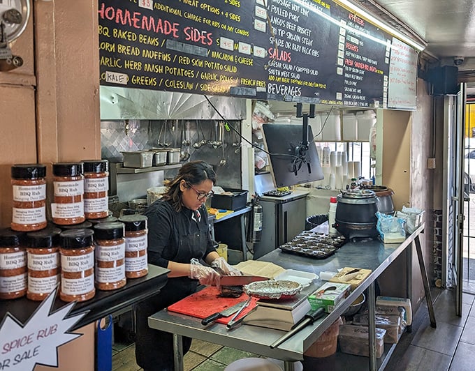 Behind every great BBQ joint is someone who understands that great food requires both science and soul. The magic happens in those skilled hands.