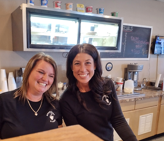 The joy of diner breakfast is written all over this patron's face &ndash; that look when your plate arrives exactly as you hoped.