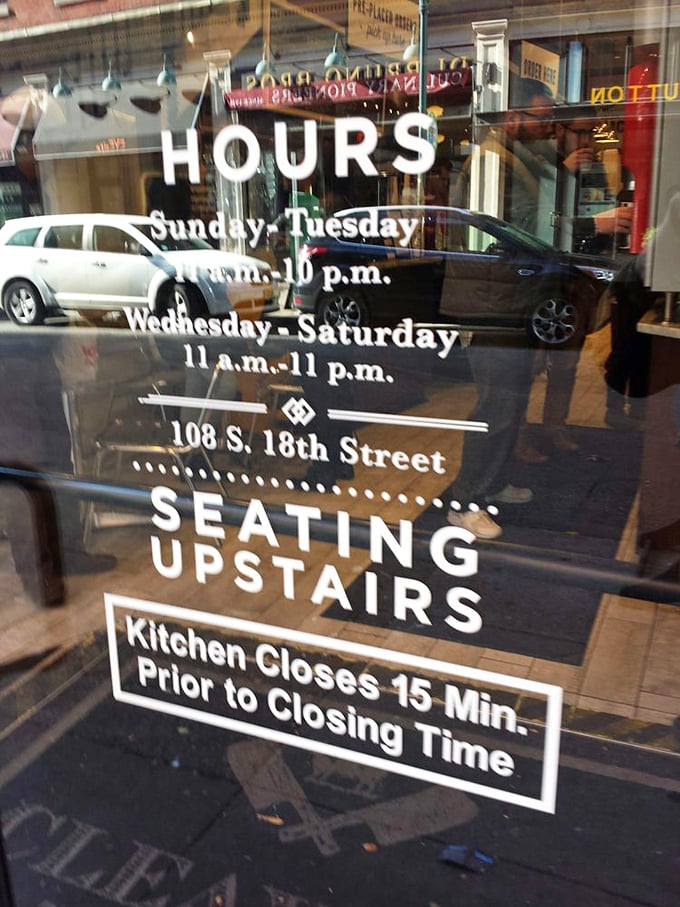 The hours posted on the door are really just a countdown to your next cheesesteak fix. Plan accordingly and arrive hungry.
