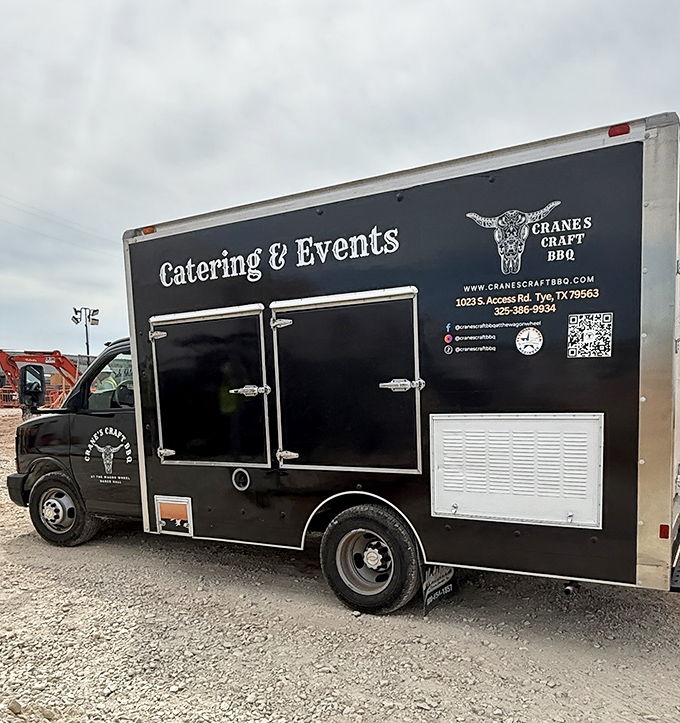 The catering truck spreads Crane's gospel across Texas, bringing barbecue miracles to hungry masses everywhere.